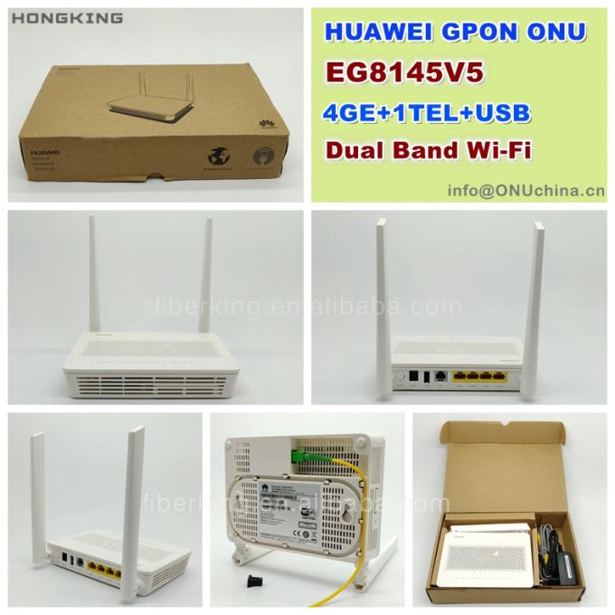Dual Band WiFi AC ONU ONT huawei Echolife GPON XPON EG8145V5 FTTH 1GE 3FE USB TEL Optical ...